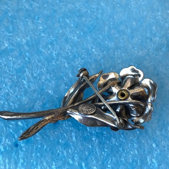 jewelart | Jewelry | Vintage Jewelart Sterling Silver Flower Pin | Poshmark